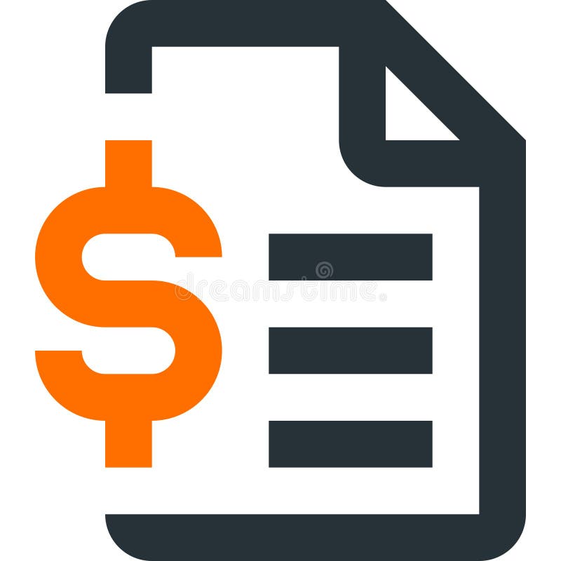 Invoice, Bill, Payment, Document Vector Icon Stock Vector ...