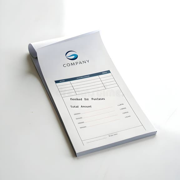 Invoice Bill Receipt Isolated on White Background Stock Illustration ...