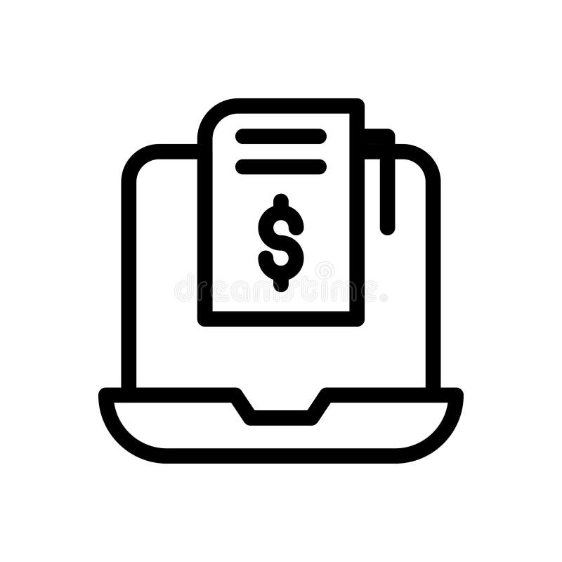 Invoice bill stock vector. Illustration of sign, symbol - 217148298