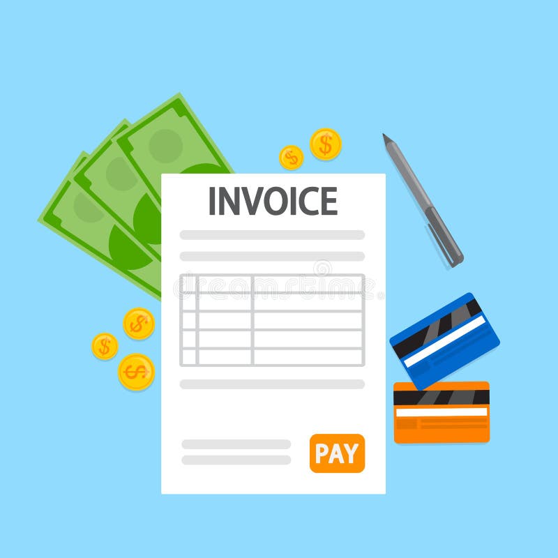 Invoice Concept Illustration. Stock Vector - Illustration of account ...