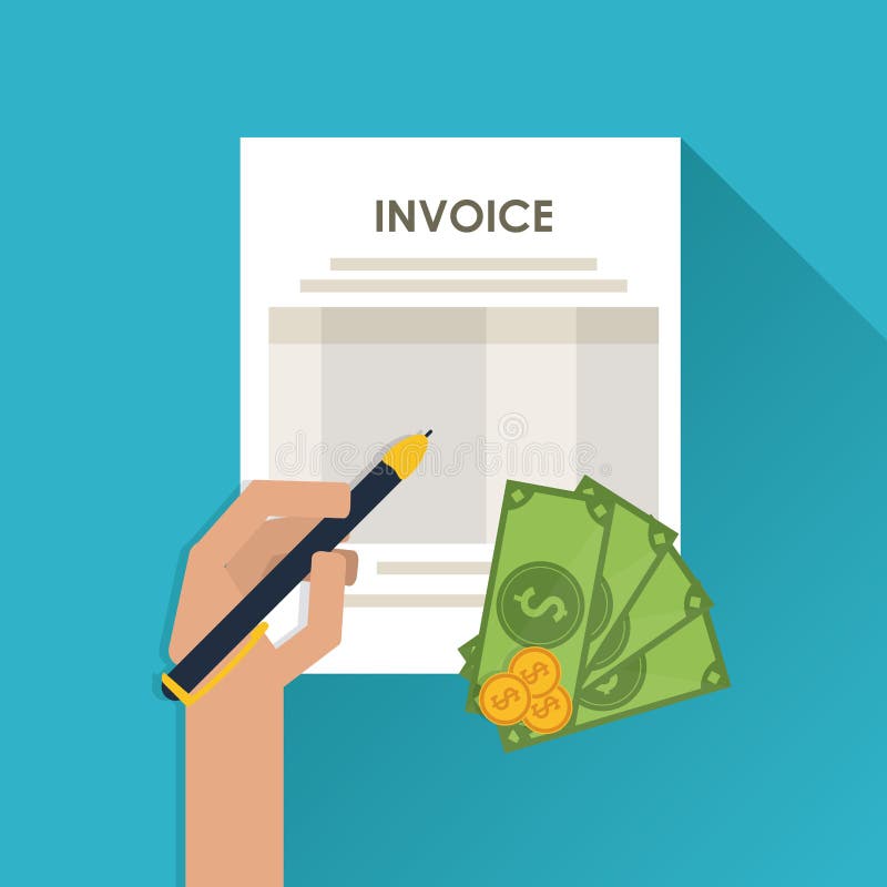 Invoice Design. Business Icon. Finance Concept Stock Vector ...