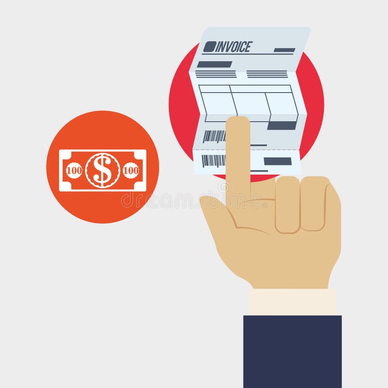 Invoice Design. Finance Item. Isolated Illustration , Vector Stock ...