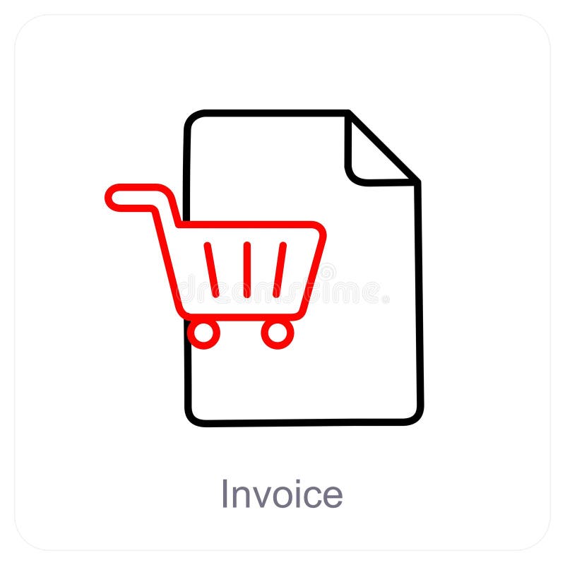 Invoice and Document Icon Concept Stock Vector - Illustration of sheet ...