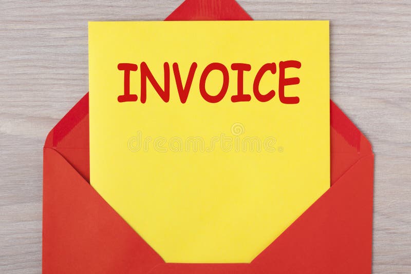 Invoice in Envelope Concept Stock Image - Image of online, bills: 119110853