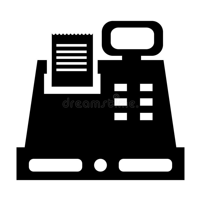Invoice Icon with Billing Machine Stock Vector - Illustration of ...