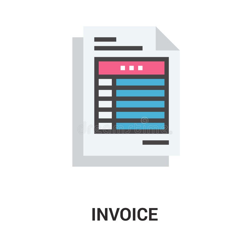 Invoice icon concept stock vector. Illustration of marketing - 82396484