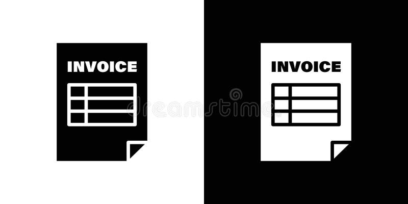 Invoice Icon Logo Set Vector Stock Vector - Illustration of bank, loan ...