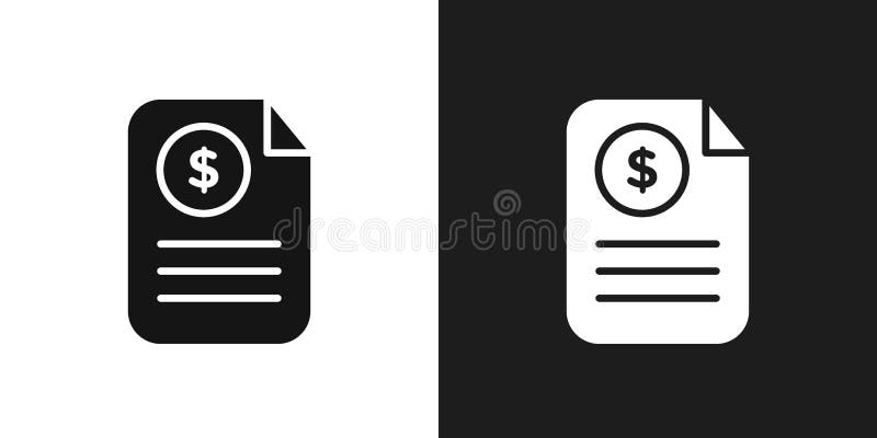 Invoice Icon Logo Set Vector Stock Vector - Illustration of paying ...