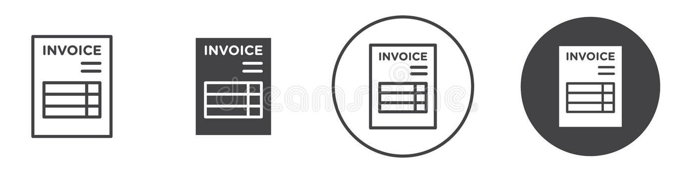 Invoice Icon Transparent Stock Illustrations – 600 Invoice Icon ...