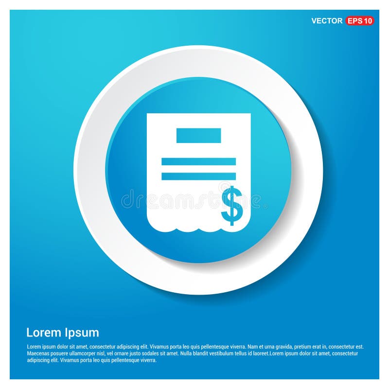 Invoice Icon stock vector. Illustration of sell, icon - 132400376