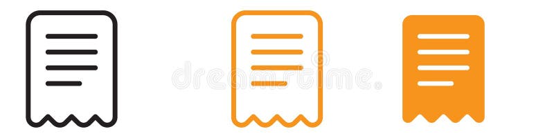 Invoice Icon Set Billing and Payment Illustrations for Business and ...