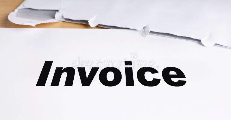 Invoice in Envelope Concept Stock Image - Image of online, bills: 119110853