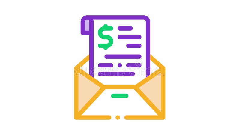 Invoice, Animated Typography Stock Footage - Video of futuristic ...