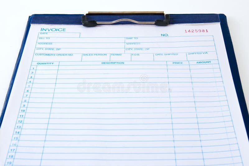 Invoice Pad stock image. Image of document, budget, invoice - 34309007