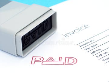 Invoice paid stock image. Image of corporate, bill, customer - 169299