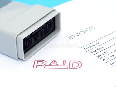 Invoice paid stock image. Image of corporate, bill, customer - 169299