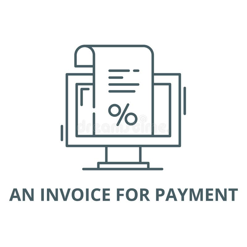 Invoice Line Icon. Payment And Bill Invoice. Order Symbol Concept. Tax ...