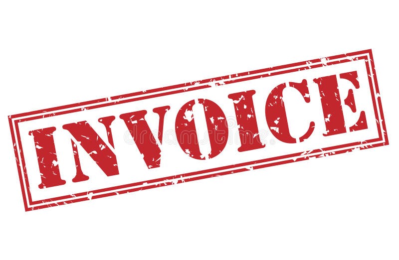 Invoice red stamp stock illustration. Illustration of icon - 96768528