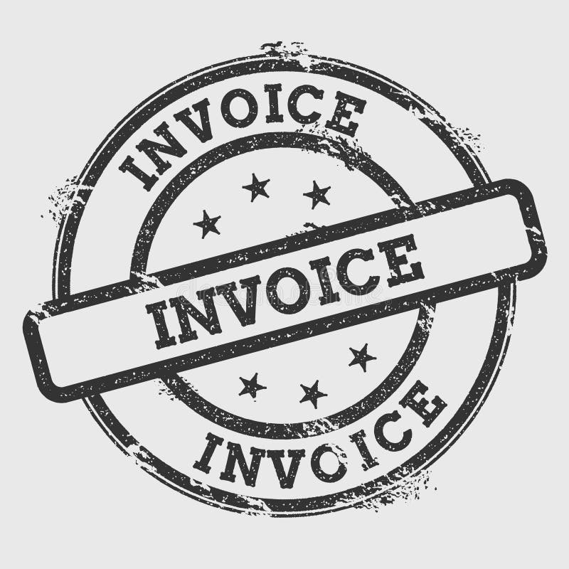 Invoice Rubber Stamp Isolated on White Background. Stock Vector ...