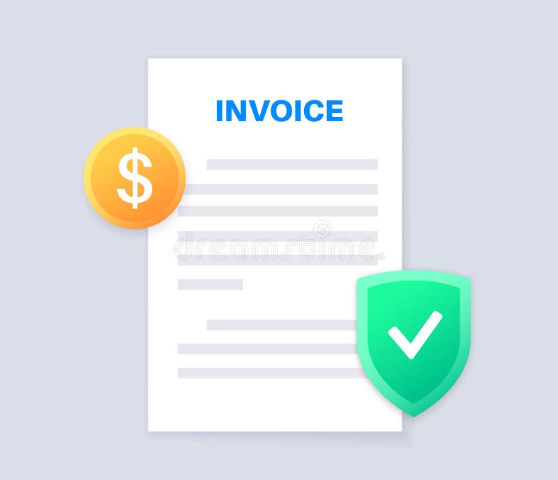 Invoice document form stock illustration. Illustration of line - 259551418 Invoice document form stock illustration. Illustration of line - 259551418