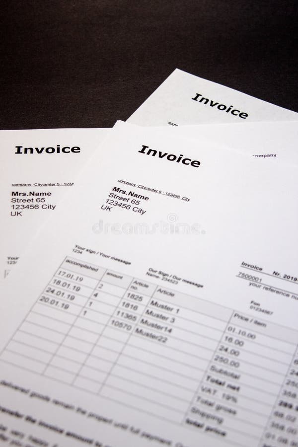 Invoice templates design stock image. Image of style - 138902209
