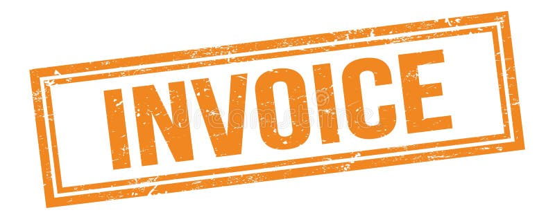 INVOICE Text on Red Grungy Vintage Round Stamp Stock Illustration ...