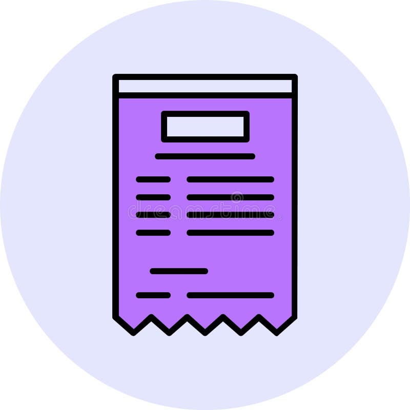 Invoice Vector Icon Design stock vector. Illustration of request ...