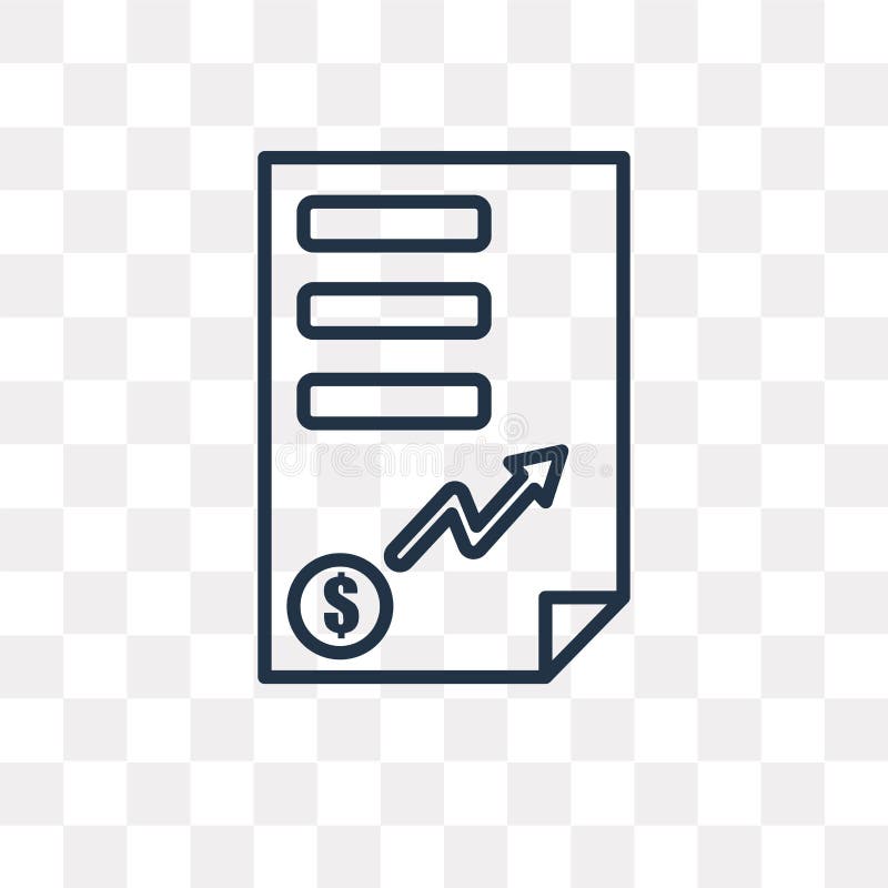 Invoice Vector Icon in the Flat Style Stock Vector - Illustration of ...