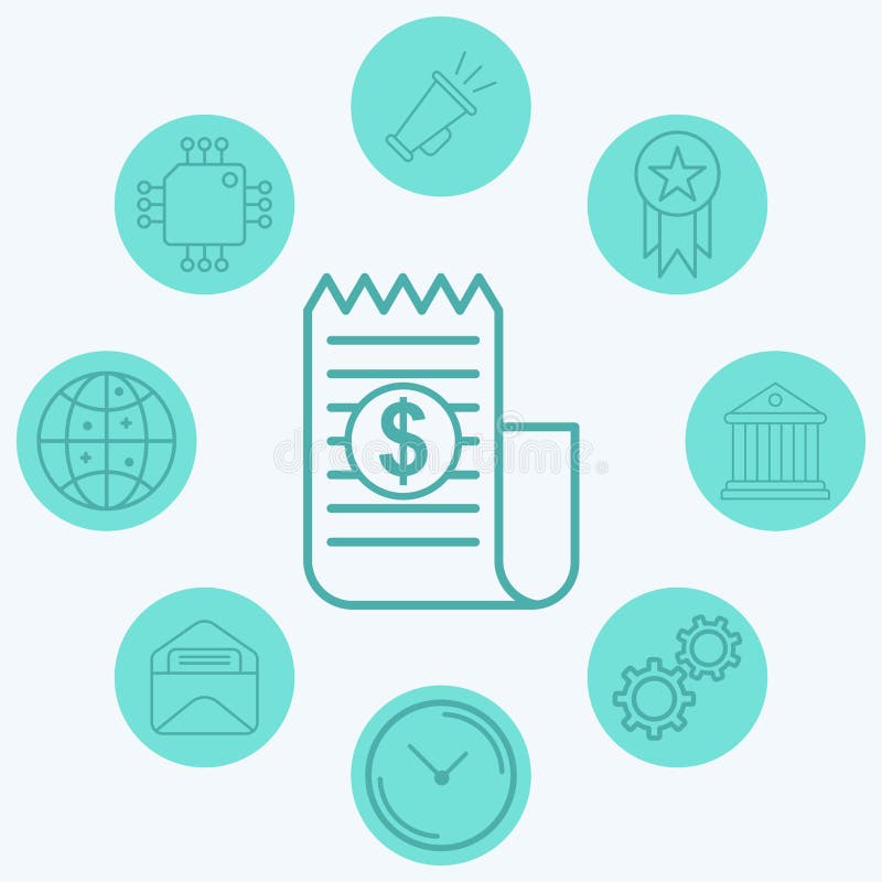Invoice Pictogram Stock Illustrations – 2,236 Invoice Pictogram Stock ...