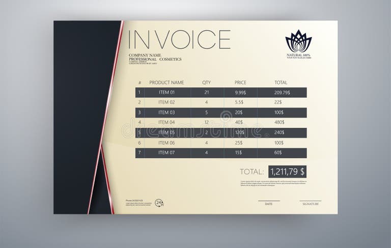 Theme Blank Invoice Stock Illustrations – 48 Theme Blank Invoice Stock ...