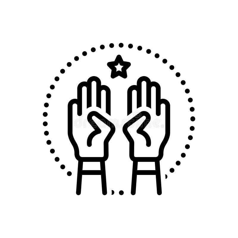 Black Line Icon for Involve, Participate and Team Stock Vector ...