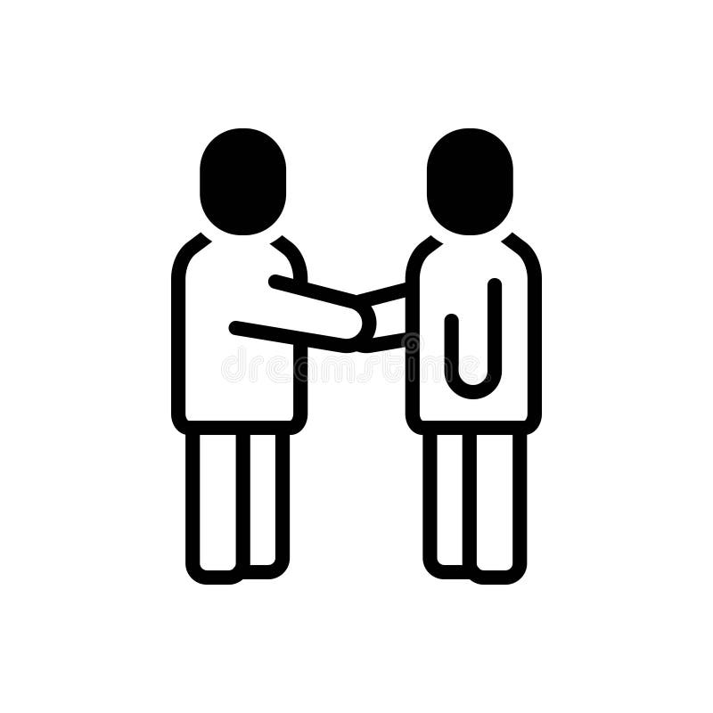 Black Solid Icon for Involvement, Participation and Collaboration Stock ...