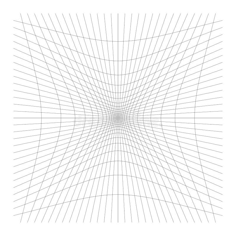 Inward, Recess Curved Lines Grid, Mesh. Incline Compress Hollow, Indent ...