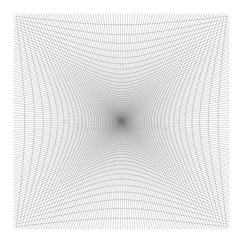 Inward, Recess Curved Lines Grid, Mesh. Incline Compress Hollow, Indent ...