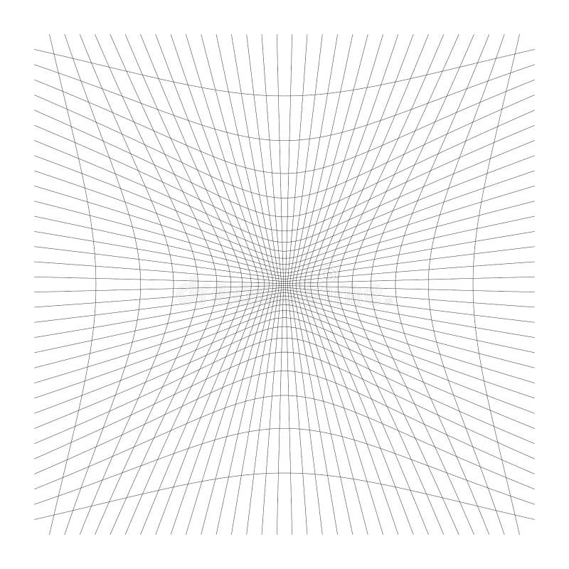 Inward, Recess Curved Lines Grid, Mesh. Incline Compress Hollow, Indent ...