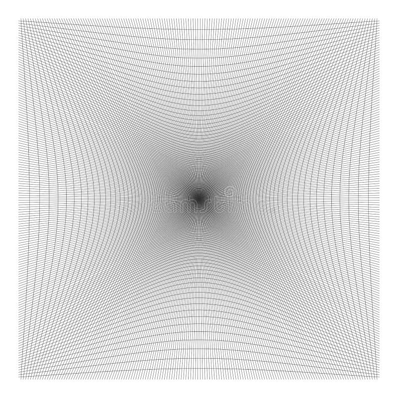 Inward, Recess Curved Lines Grid, Mesh. Incline Compress Hollow, Indent ...