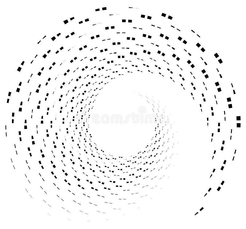 Inward Spiral of Rectangles. Abstract Geometric Design Element Stock ...