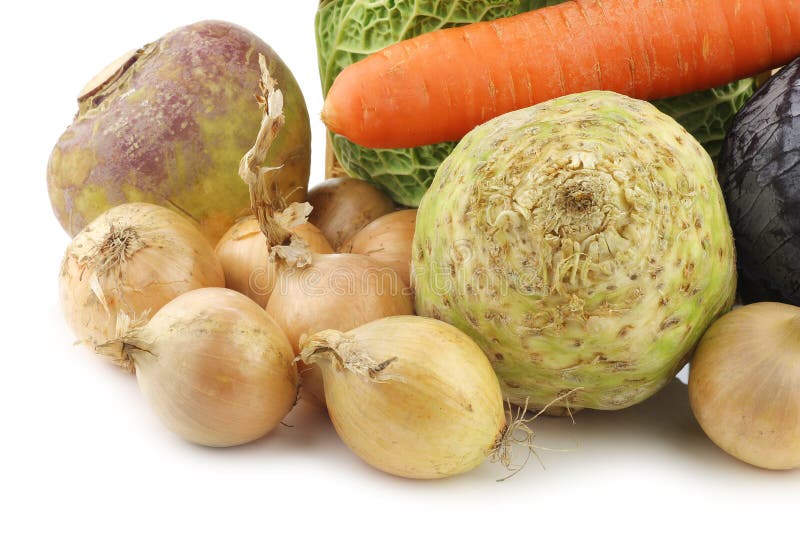 Inzameling Van Vele Verse De Wintergroenten Stock Afbeelding - Image of ...