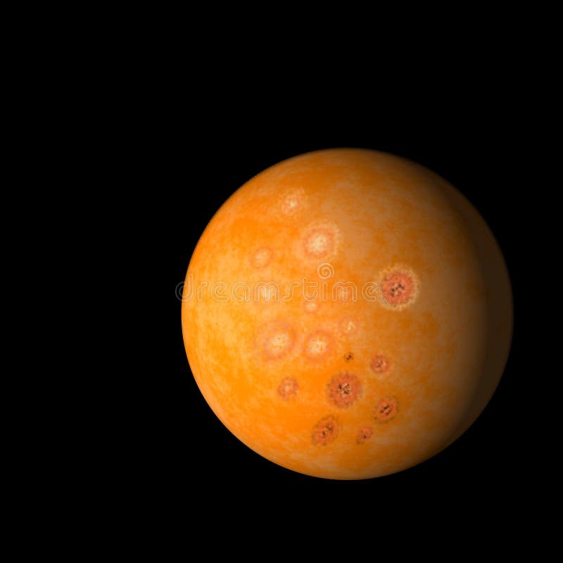 Io-Planetjupiters Mond stock abbildung. Illustration von platz - 7645373