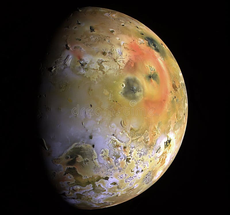 Io Una De Las Lunas Del Planeta Jupiter Foto de archivo - Imagen de ...