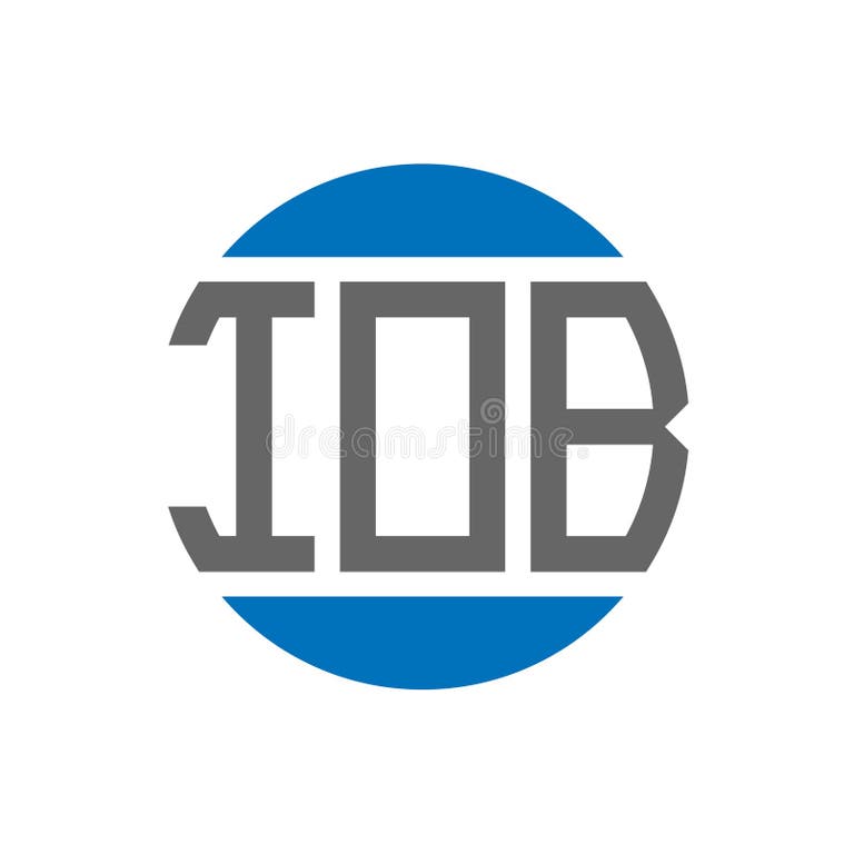 IOB Letter Logo Design on White Background. IOB Creative Initials ...