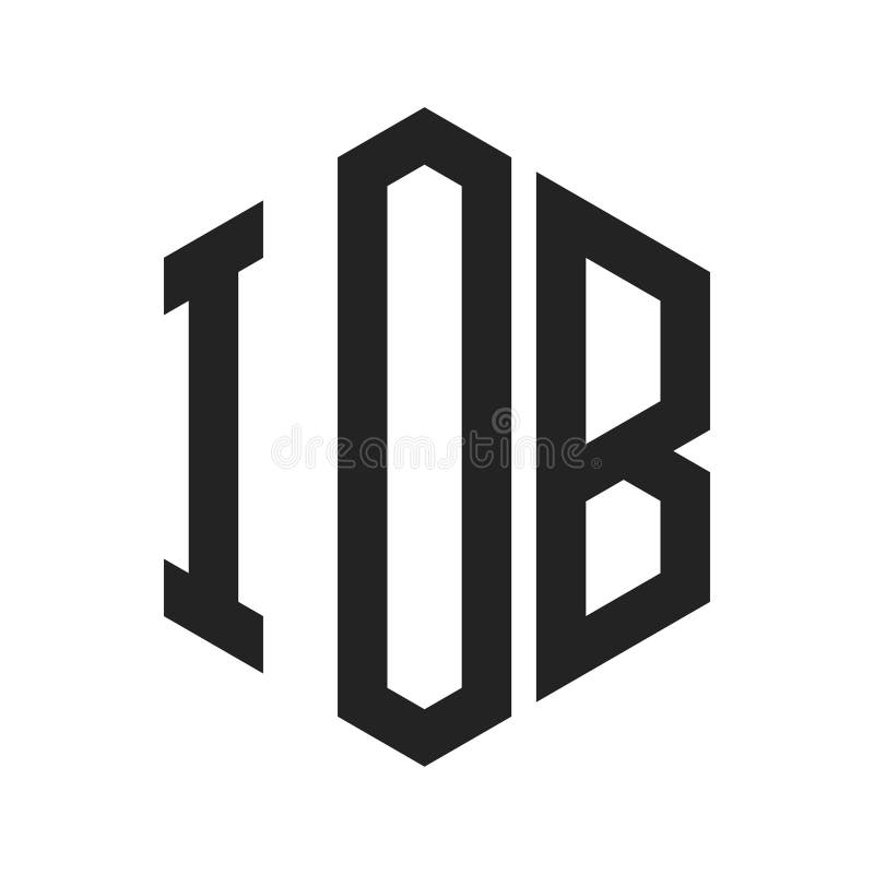 IOB Logo Design. Initial Letter IOB Monogram Logo Using Hexagon Shape ...
