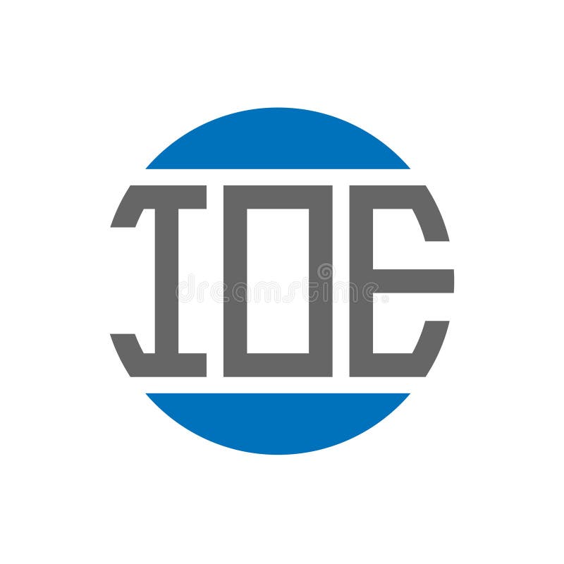 IOE Letter Logo Design on White Background. IOE Creative Initials ...