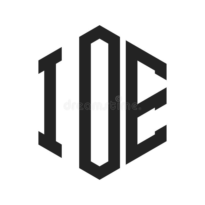IOE Logo Design. Initial Letter IOE Monogram Logo Using Hexagon Shape ...