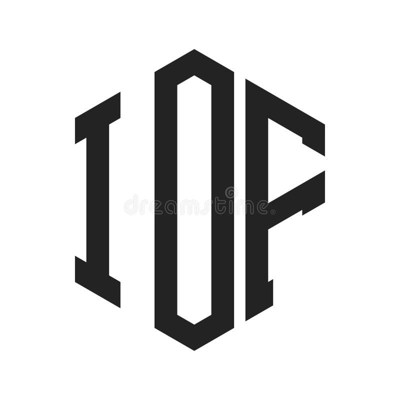 IOF Logo Design. Initial Letter IOF Monogram Logo Using Hexagon Shape ...