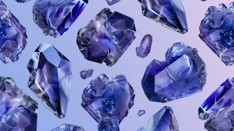 Iolite Gemstone Pattern Background, Ideal for Design, Print, Cards ...