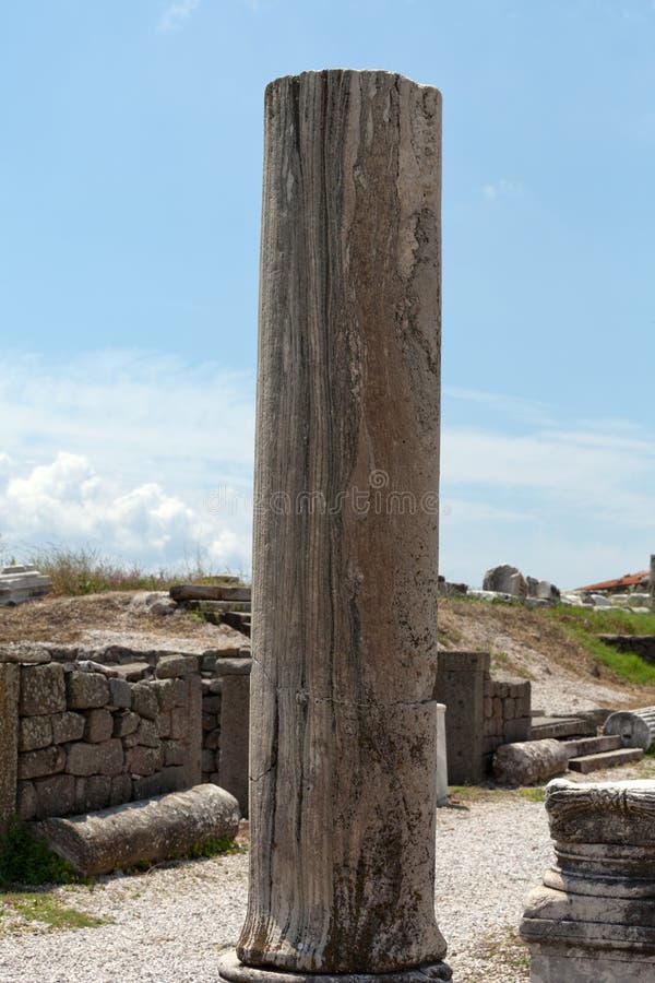 Ionian column capital, stock image. Image of outdoors - 37656841