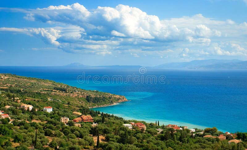 Ionian sea stock image. Image of seaside, mediterranean - 8885143