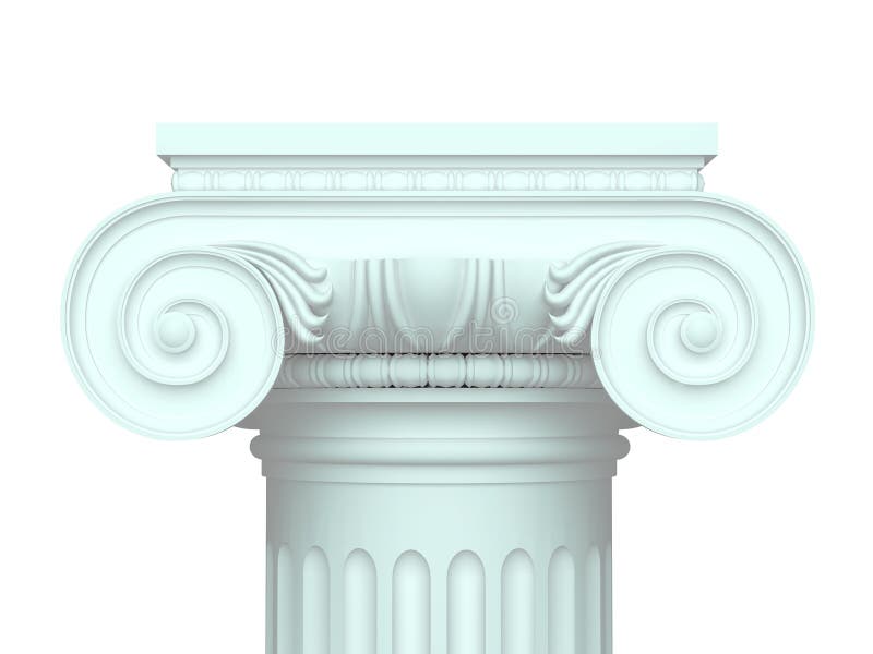 Ionic Column stock illustration. Illustration of order - 1022164