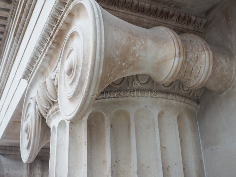 Ionic capital stock image. Image of architectural, building - 60799357